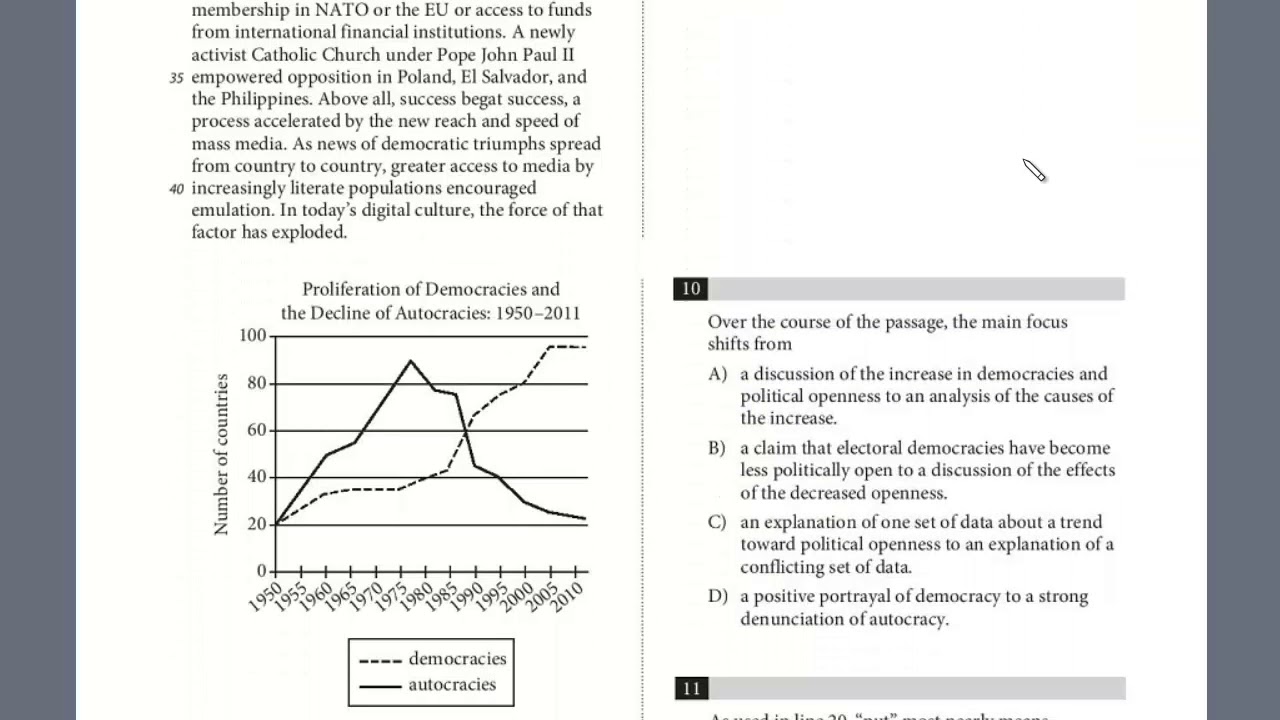 PSAT Test 2, Section 1, 16-18