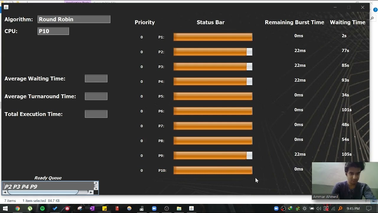 OS CPU Scheduling Project With Source Code in JAVA