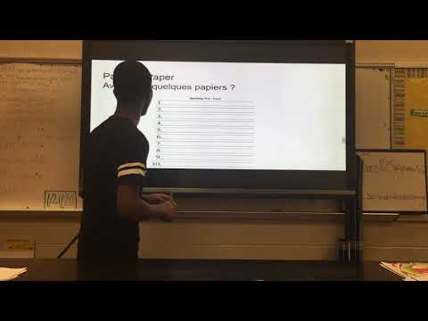 Learn Classroom Objects In French.