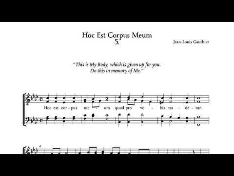 Hoc Est Corpus Meum • Gauthier • S.A.T.B. edition