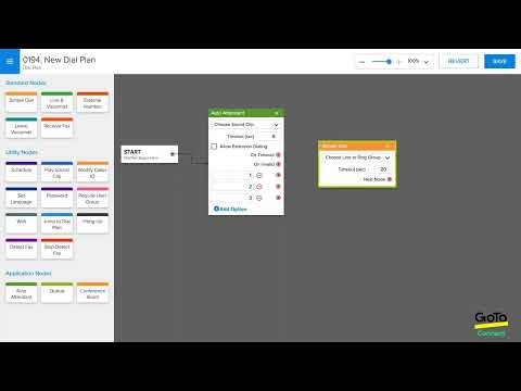 GoTo Connect’s Visual Dial Plan Editor