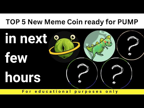Top 5 meme coin ready to explode in few hours | Analysis by FNC