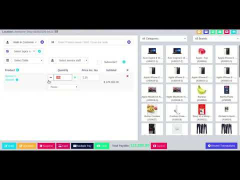 How to add service in POS Software, Online Point of Sale Software, eCommerce