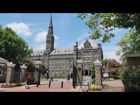 Georgetown University from Newark airport by train and bus feat. Washington DC Union Station