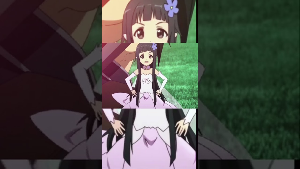 🤣leafa Scared of Yui 🤣 How cute 🥰 #asuna #kirisuna #kirito #yui #leafa #kirigaya