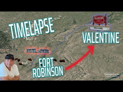 Timelapse of Highway 20 from Fort Robinson State Park NE to Fishberry Campground NE - Full Drive