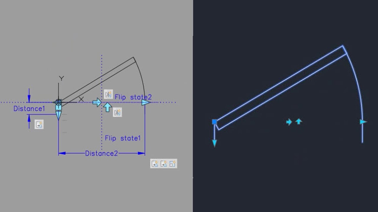 Making a Door Dynamic Block in AutoCAD