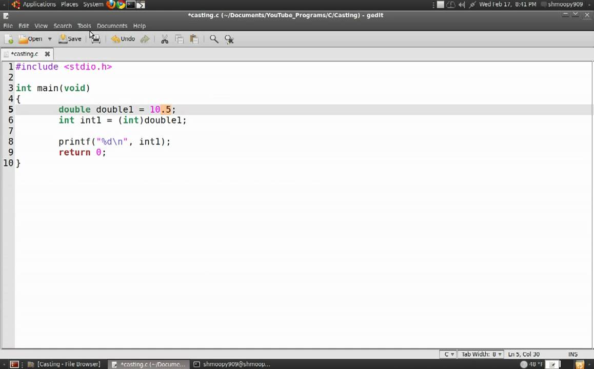 Let's Code! : C-Casting (Implicit and Explicit)