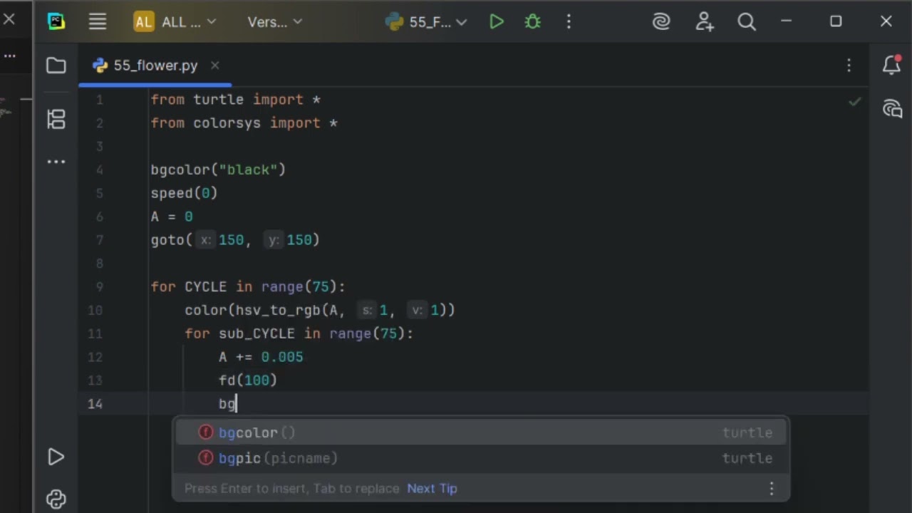 Algorithmic Flower Design in Python | Generative Art with Turtle Graphics