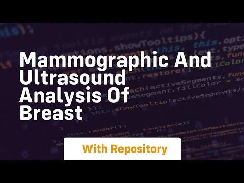 mammographic and ultrasound analysis of breast