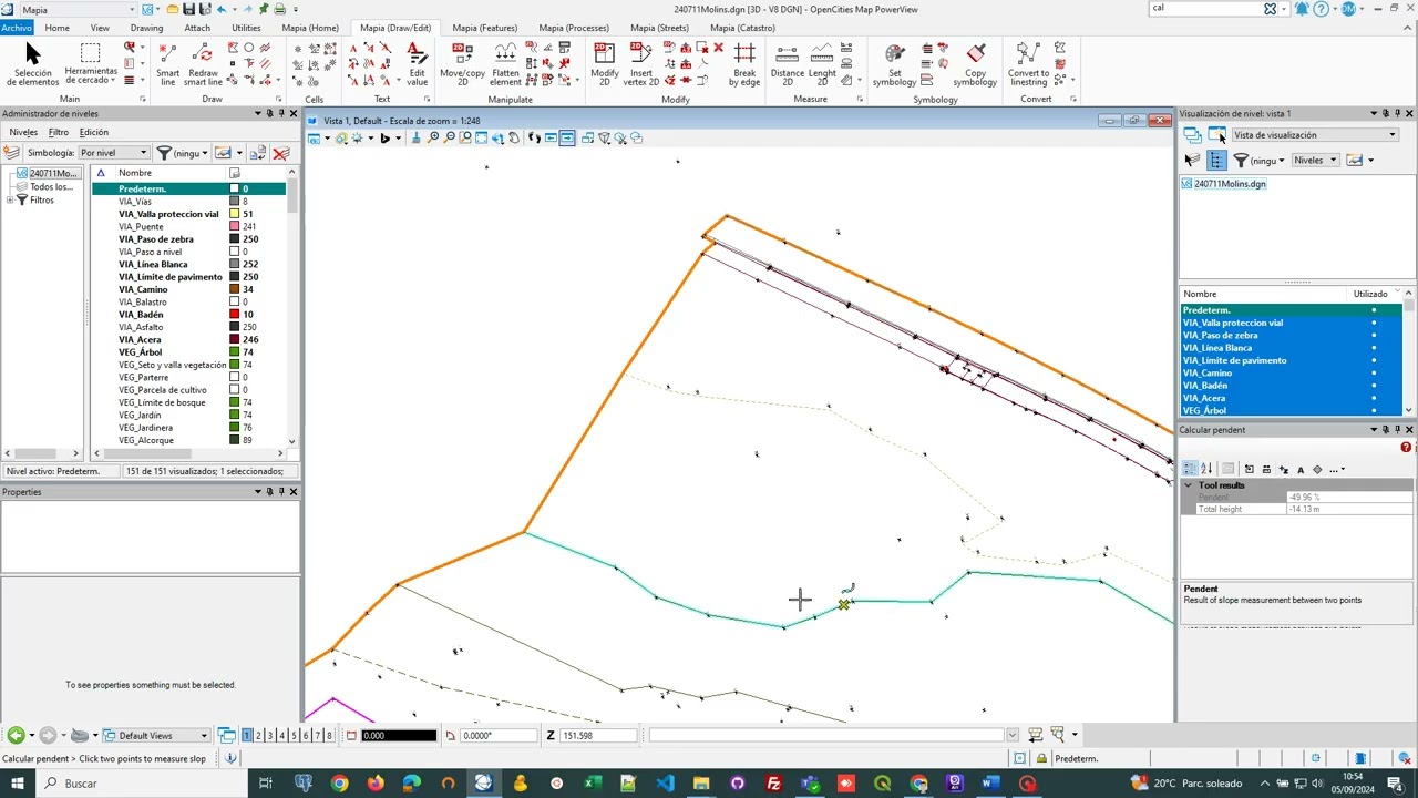 Mapia Connect tools | Draw/Edit | Calculate Slope