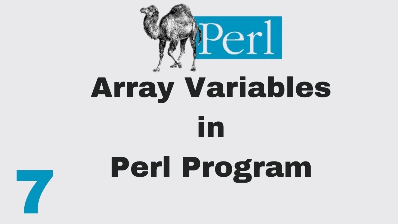 Perl Script Basic Tutorial 7 Array Variable