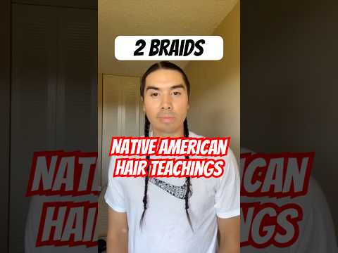 Do you have any teachings behind your hair #culture #indigenous #nativeamerican #hair #hairstyle