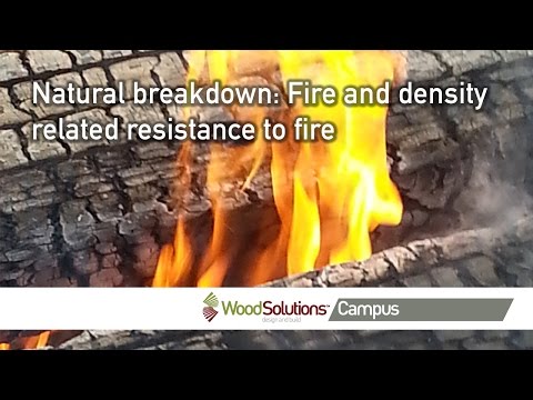Natural breakdown: Fire and density related resistance to fire