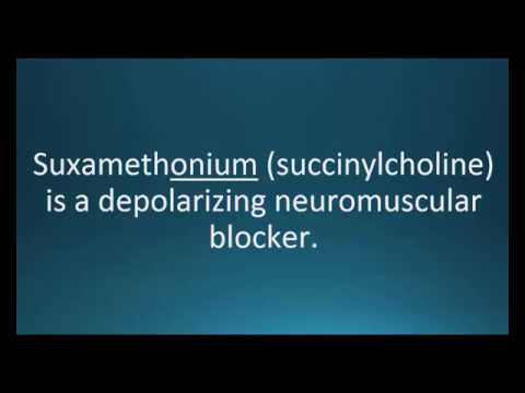 How to pronounce suxamethonium (Quelicin) (Memorizing Pharmacology Video Flashcard)