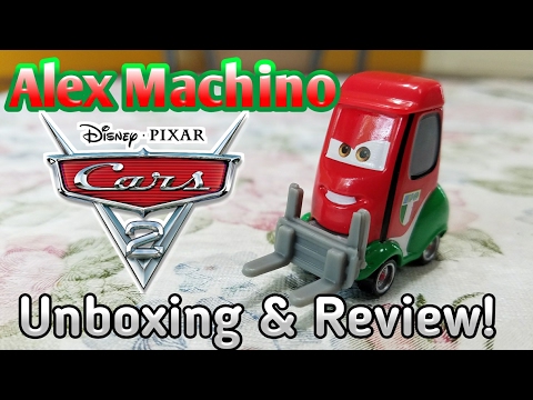 Disney Pixar Cars 2 Diecast Review: Alex Machino: Pit Crew Series - Unboxing & Review!