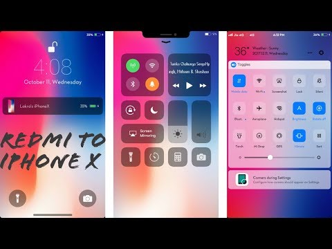 How to change Redmi note 4 MIUI to iPhone X IOS11 (no root), Exactly iPhone look?