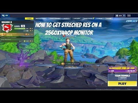 HOW TO GET STRECHED RES ON A 2560X1440 MONITOR FOR FORTNITE