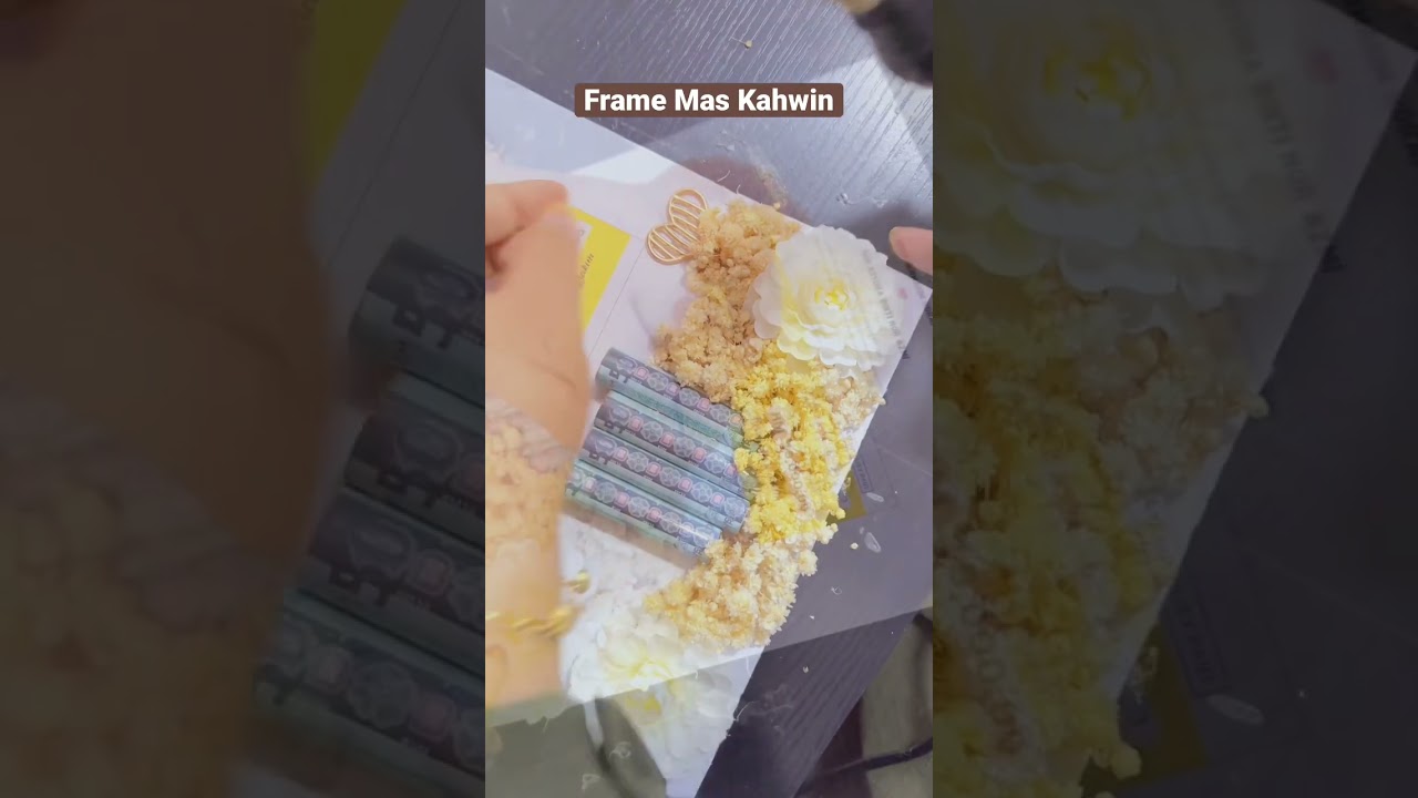 Tutorial Frame Mas Kahwin #hantaranpernikahan #tutorial #framemaskahwin #tutorialhantaran