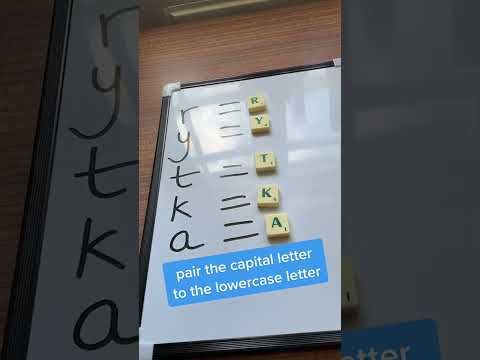 Scrabble Letter Tiles Activities For Kids #Shorts