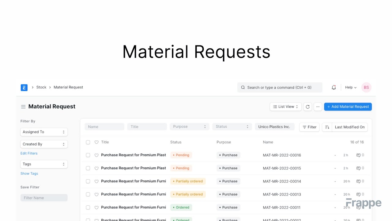 Material Requests