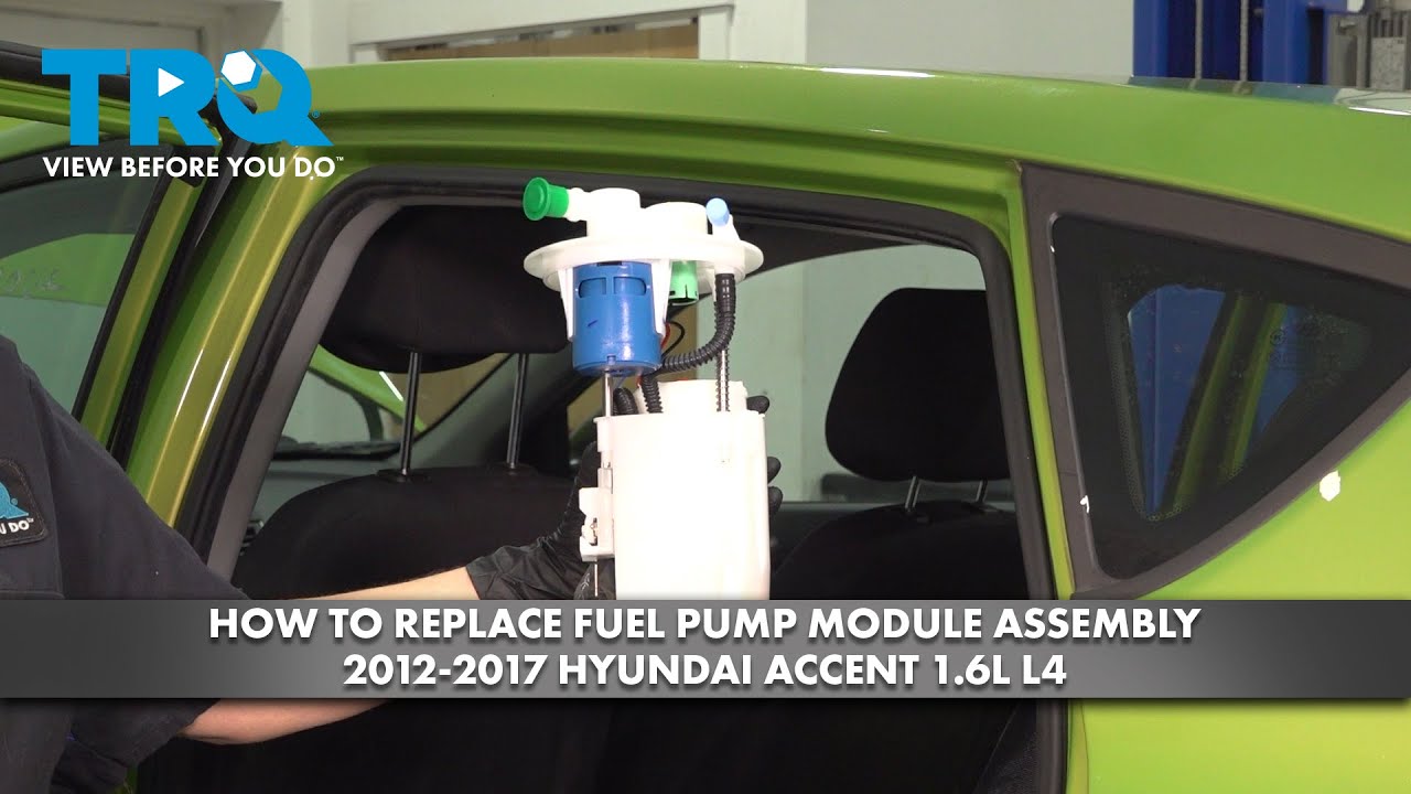 How to Replace Fuel Pump Module Assembly 2012-2017 Hyundai Accent 1.6L L4