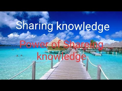Sharing of Knowledge Sharing Ideas