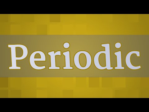 PERIODIC pronunciation • How to pronounce PERIODIC