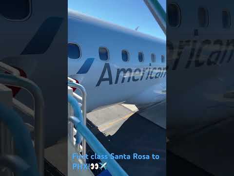 First class Santa Rosa to PHX👀😳✈️🛬