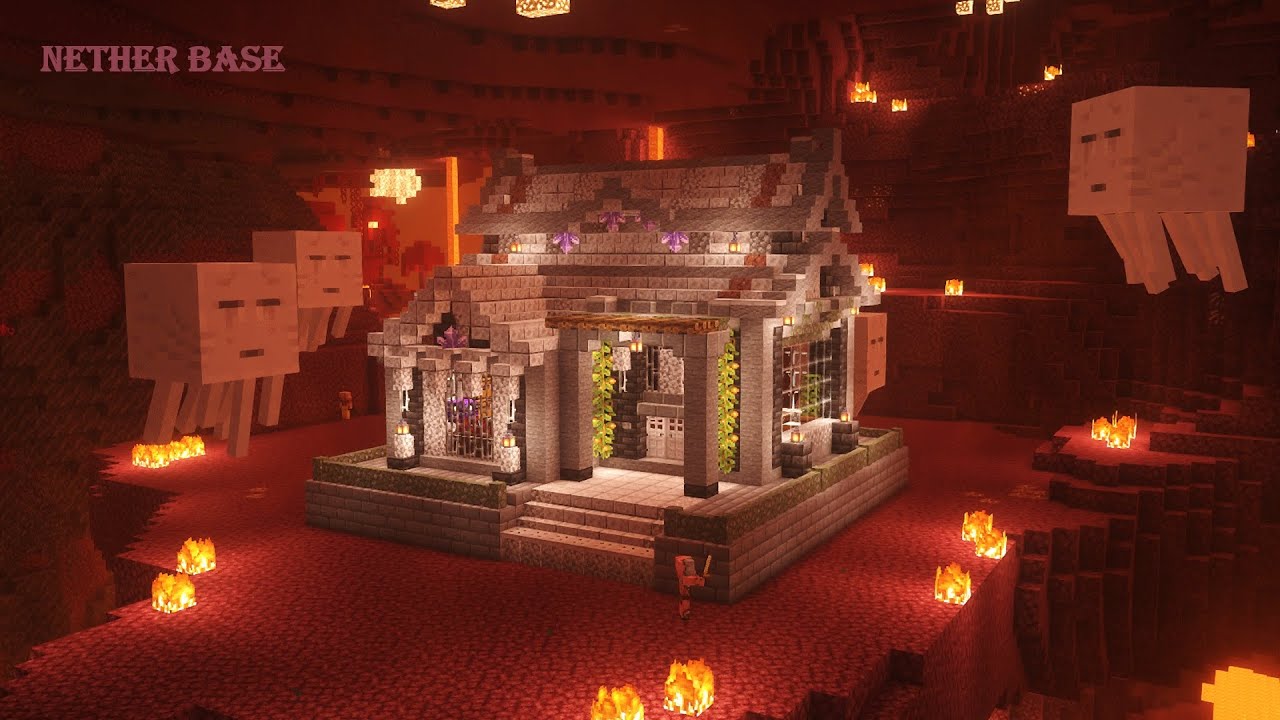 [マイクラ]ネザー拠点の作り方[Minecraft][tutorial][Nether Base] - Minecraft Builders