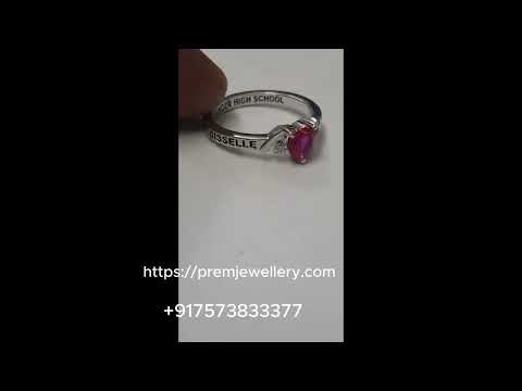 Custom Women's Class Ring for High School & University Graduates, Personalized Mementos Jewelry Ring
