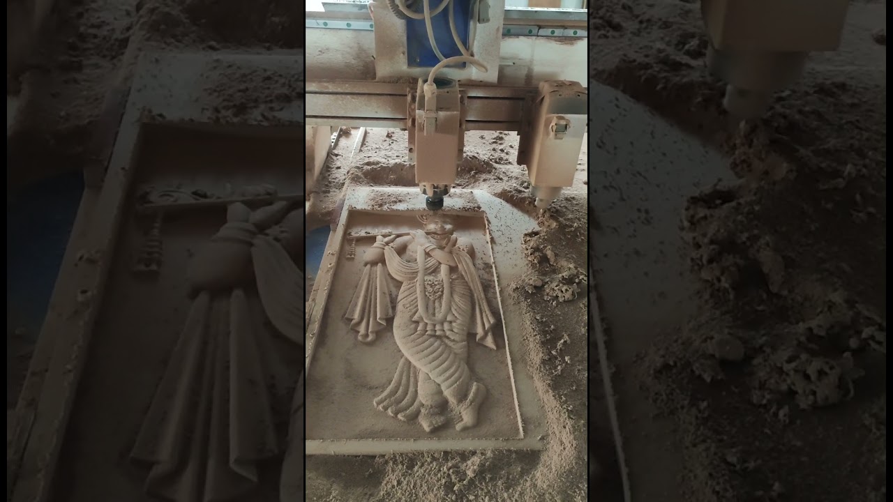 CNC CARVING OF LORD KRISHNA