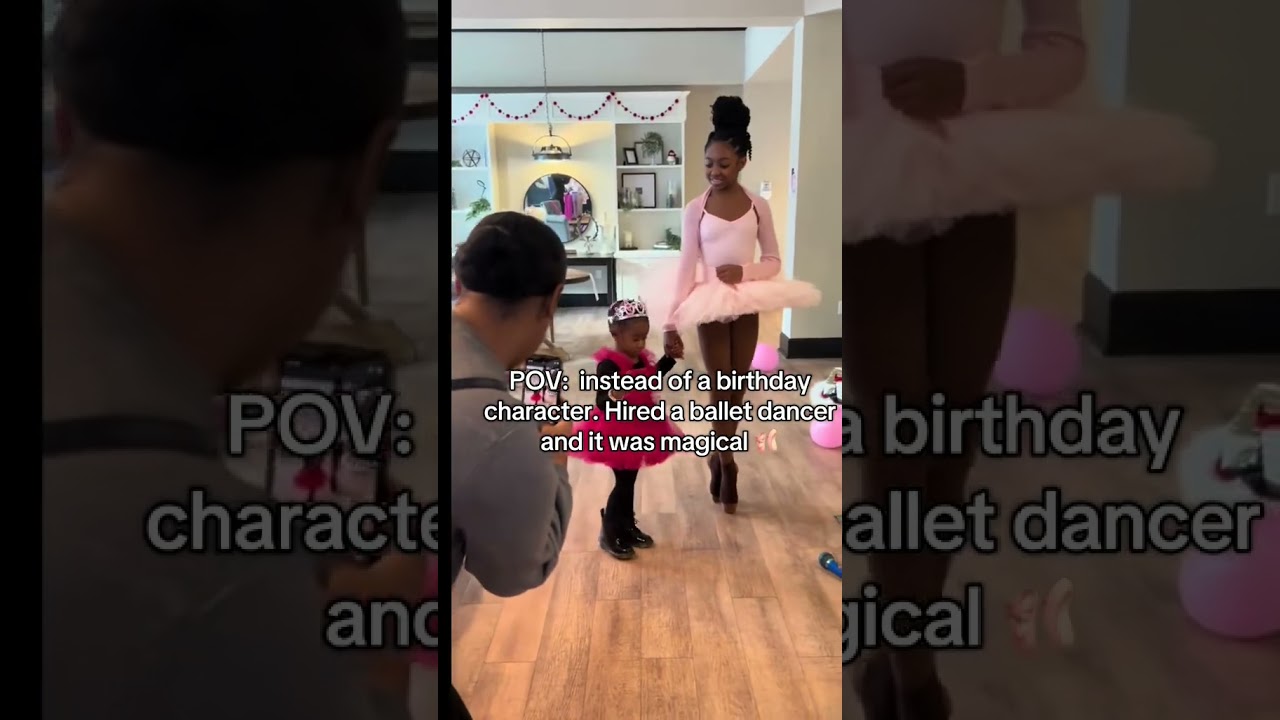 Her ballet birthday twirls have taken over TikTok ,now at 308,000 @thattoddlermomma