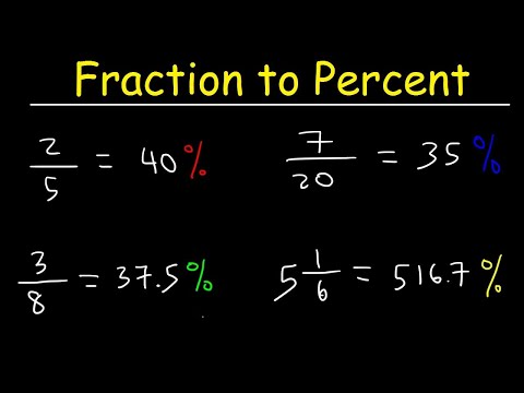 How to Convert Fraction to Percentage?