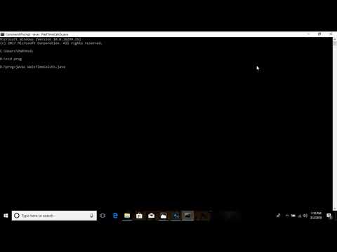 Running a Waiting Time Calculator Java Project | QUEUING THEORY