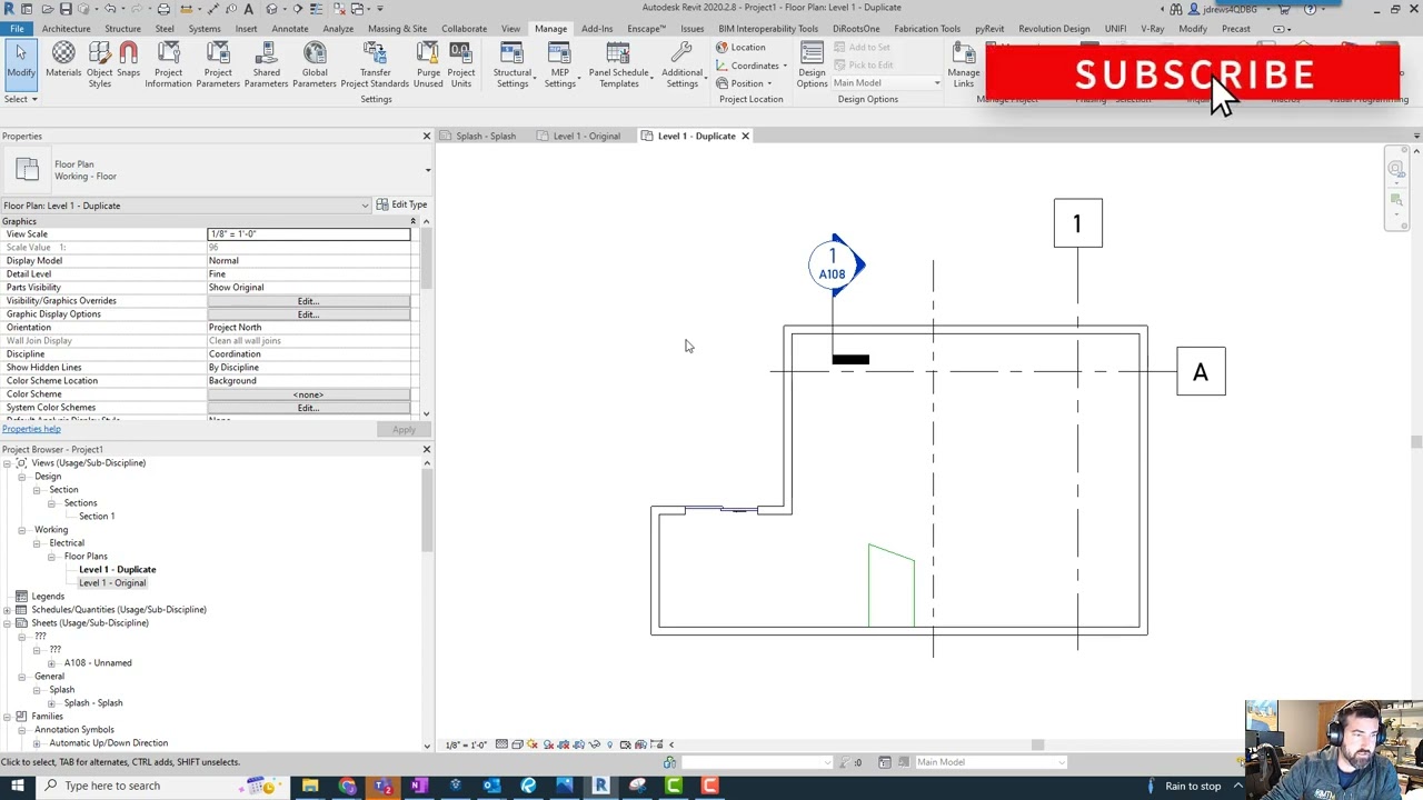 Revit Basics  - Duplicating Views and understanding dependent Views