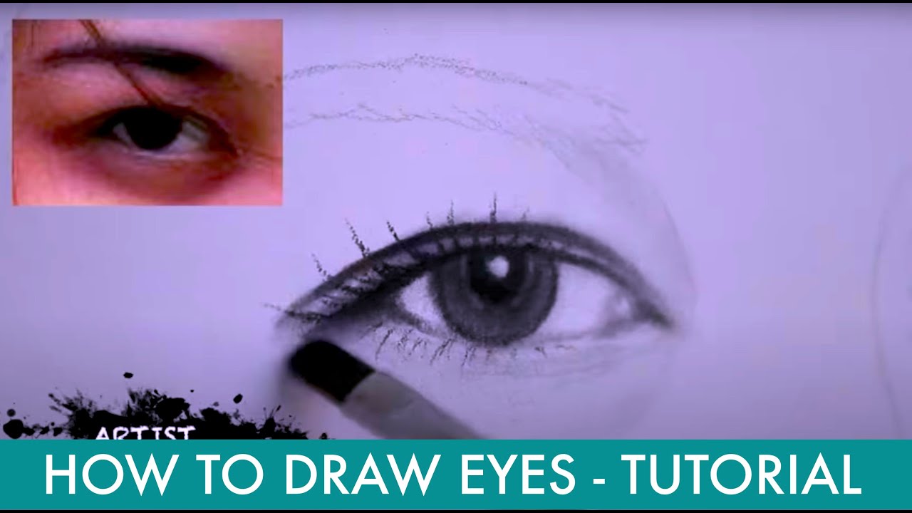 How To PAINT EYES | Using CHARCOAL | Beginner's Guide | Techniques | STEP 1