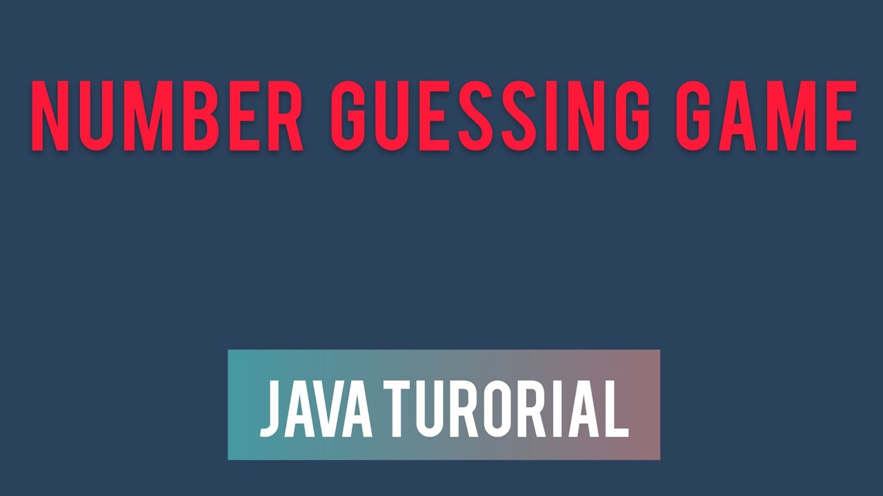 Number Guessing Game | Interesting Java Tutorial | #coding #java #programming #game
