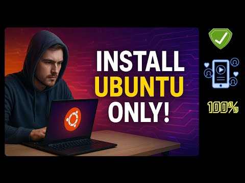 How to Install Ubuntu on a Laptop as the Only OS | No Dual Boot & No VirtualBox!