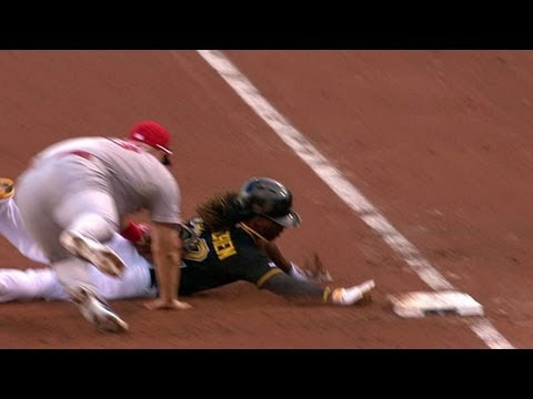STL@PIT Gm 3: Adams snares liner, doubles off Cutch