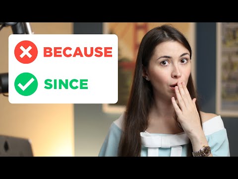 Stop saying "BECAUSE" Use these alternatives to SOUND LIKE A NATIVE