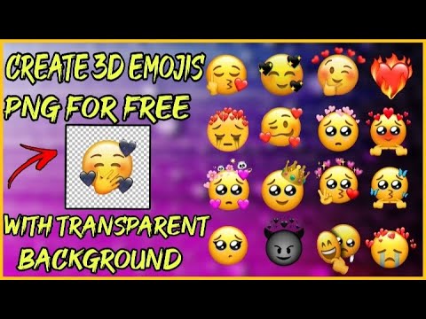How to Create /Get Iphone Emojis PNG With Transparent Background In Phone Using PicsArt FREE APP