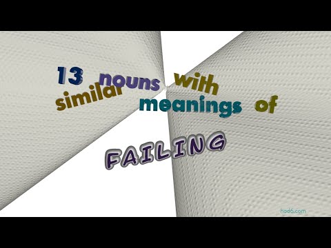 failing - 15 nouns having the meaning of failing (sentence examples)