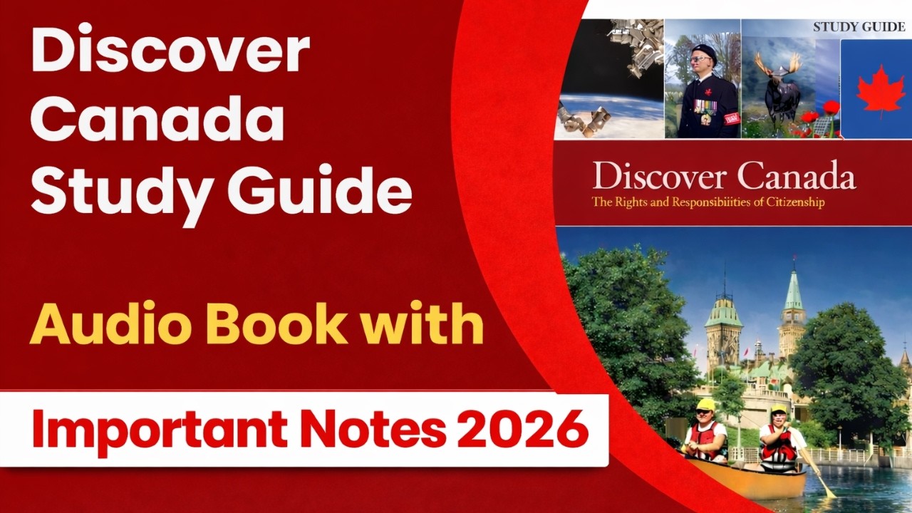Discover Canada Audio Book 2026 | Important Notes for Citizenship Test