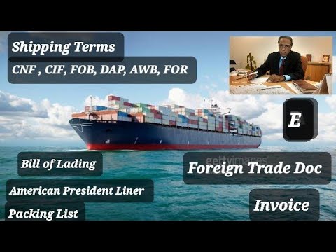 67th(E) Shipping 🚢 Teŕms. Documents of International Trade."Incoterms" CNF CIF FOB Shipping Guaranty