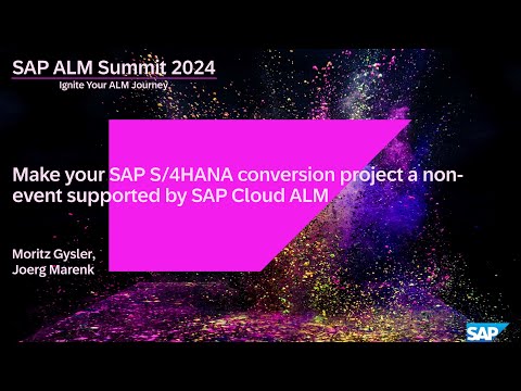 Make your SAP S/4HANA conversion project a non-event with support from SAP Cloud ALM