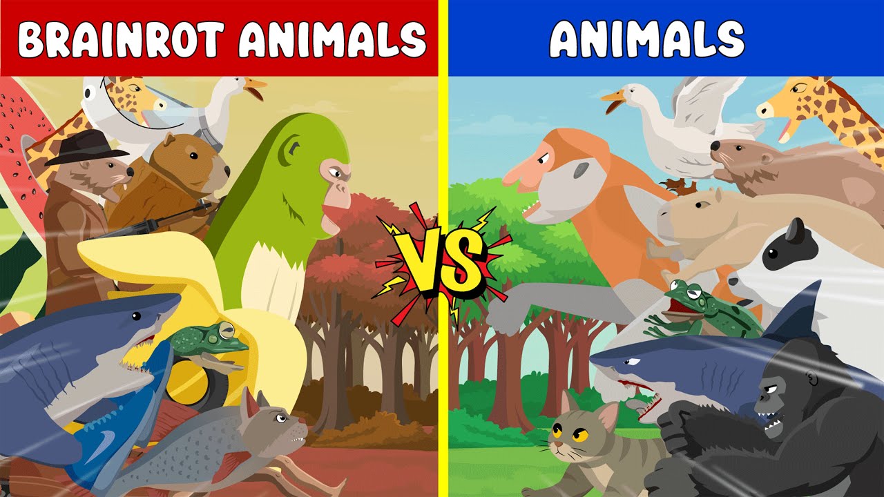 Transforming Animals Into Brainrot Animals | Brainrot Animals Animation