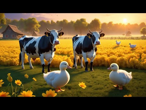 Cows Go Moo and Ducks Go Quack | Fun Animal Sounds Song for Kids | Sing Along Rhyme