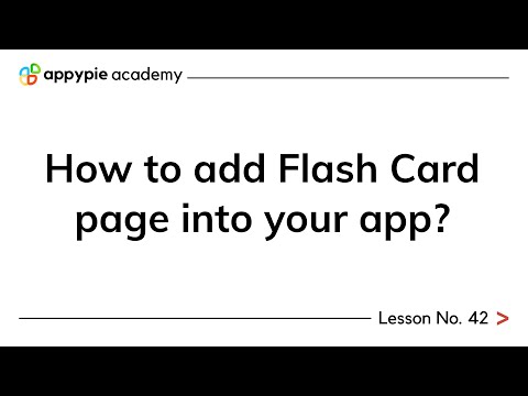 How to add Flash Card page into your app? - Lesson 42