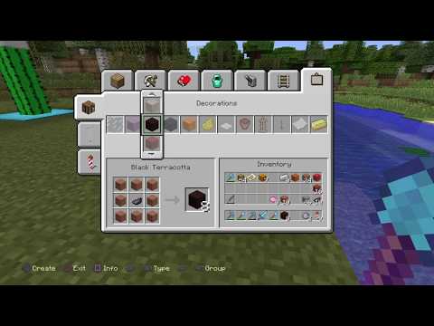 How to get the new glazed Terrocotta Block in Minecraft Survival! PS4|Xbox1|PC